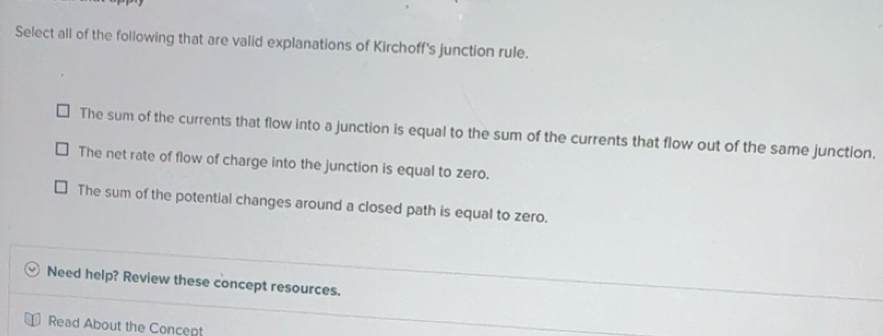 Solved: Select all of the following that are valid explanations of ...
