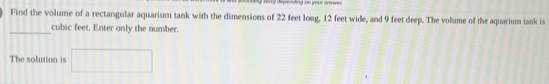 Solved: ending on your an we . Find the volume of a rectangular ...