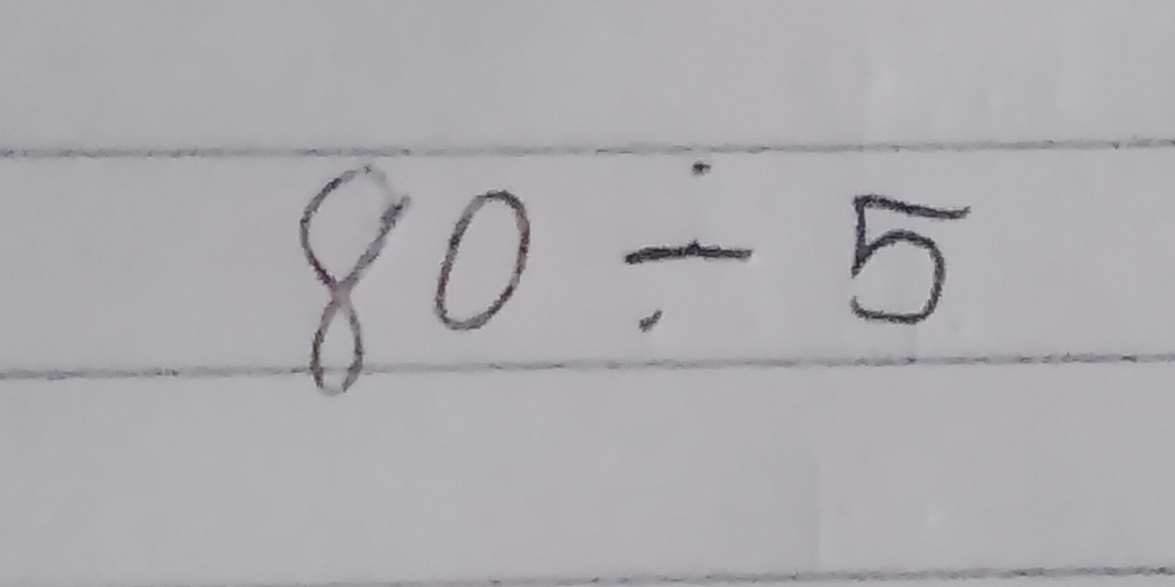 Solved: 80/ 5 [Math]