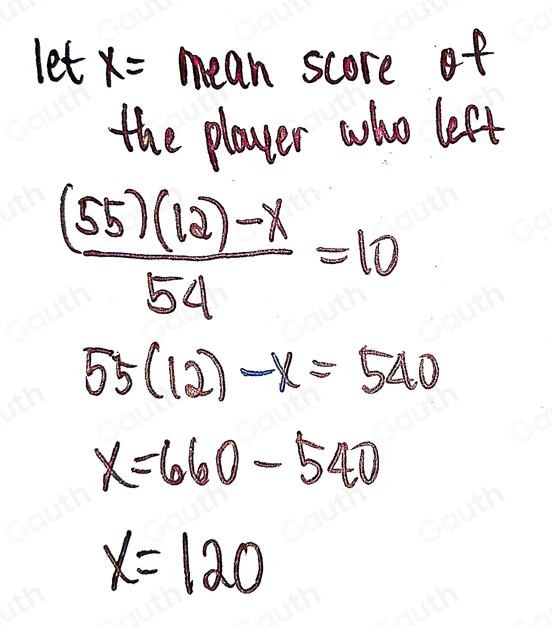 Solved: Developing depth There were 55 members of a netball team who ...