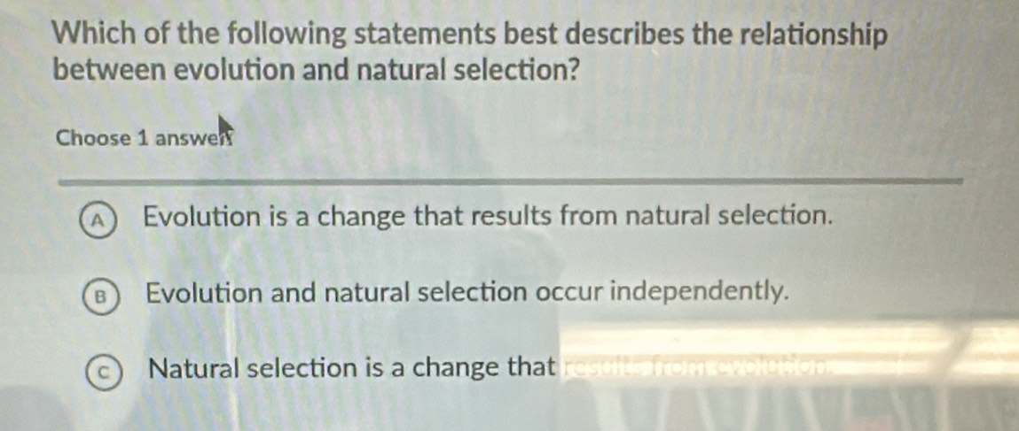 Resuelto:Which of the following statements best describes the ...