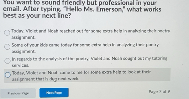 Solved: You want to sound friendly but professional in your email ...