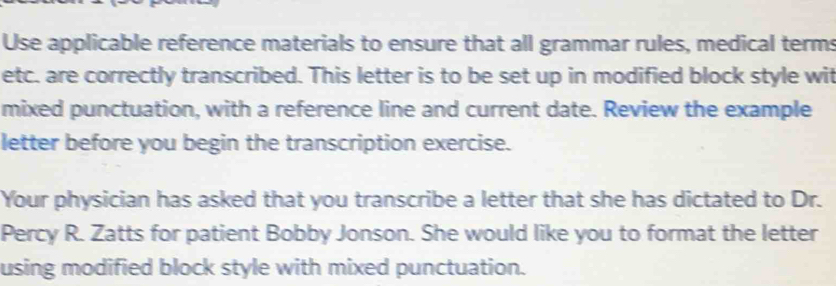 Solved: Use applicable reference materials to ensure that all grammar ...