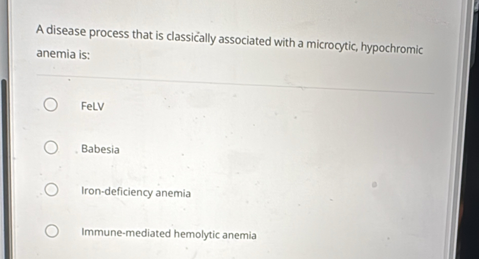 Solved: A disease process that is classically associated with a ...