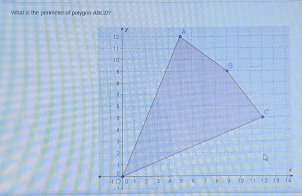 Solved: Wisat is the perimeter of polygon ABCE? [Math]