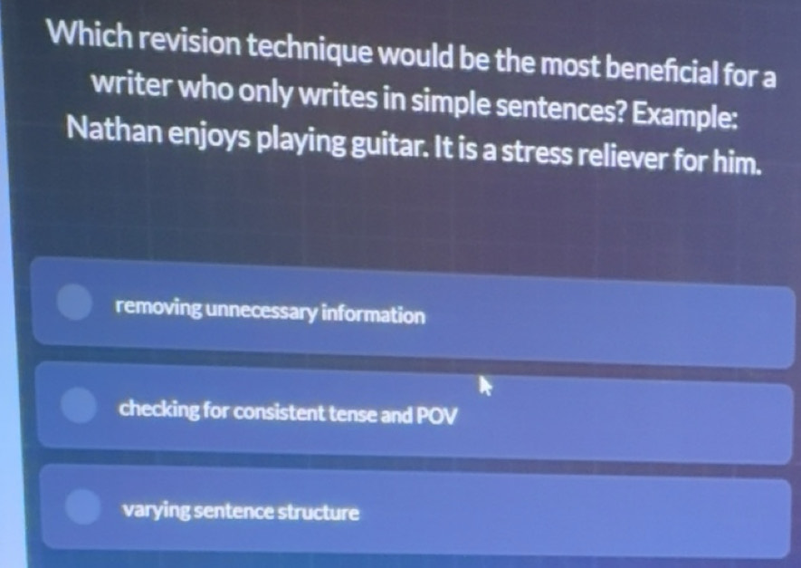 Solved: Which revision technique would be the most beneficial for a ...