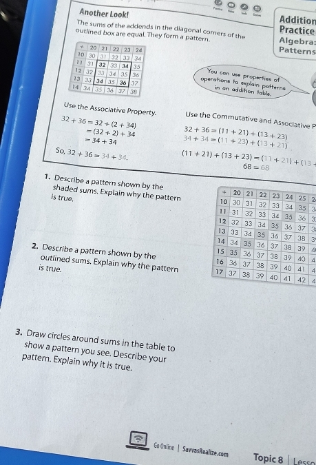 Solved: Addition Another Look! Practice The sums of the addends in the ...