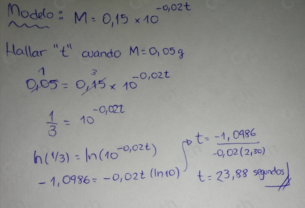 Resuelto:La masa (M) en gramos de una pastilla efervescente que calma ...