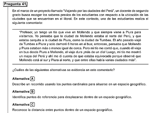 Resuelto:Pregunta 41 En el marco de un proyecto llamado ''Viajando por ...