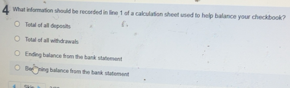 Solved: What information should be recorded in line 1 of a calculation ...