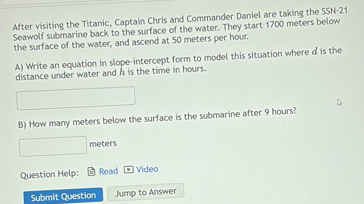 Solved: After visiting the Titanic, Captain Chris and Commander Daniel ...