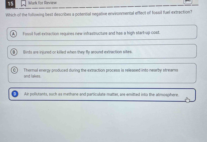 Solved: for Review Which of the following best describes a potential ...