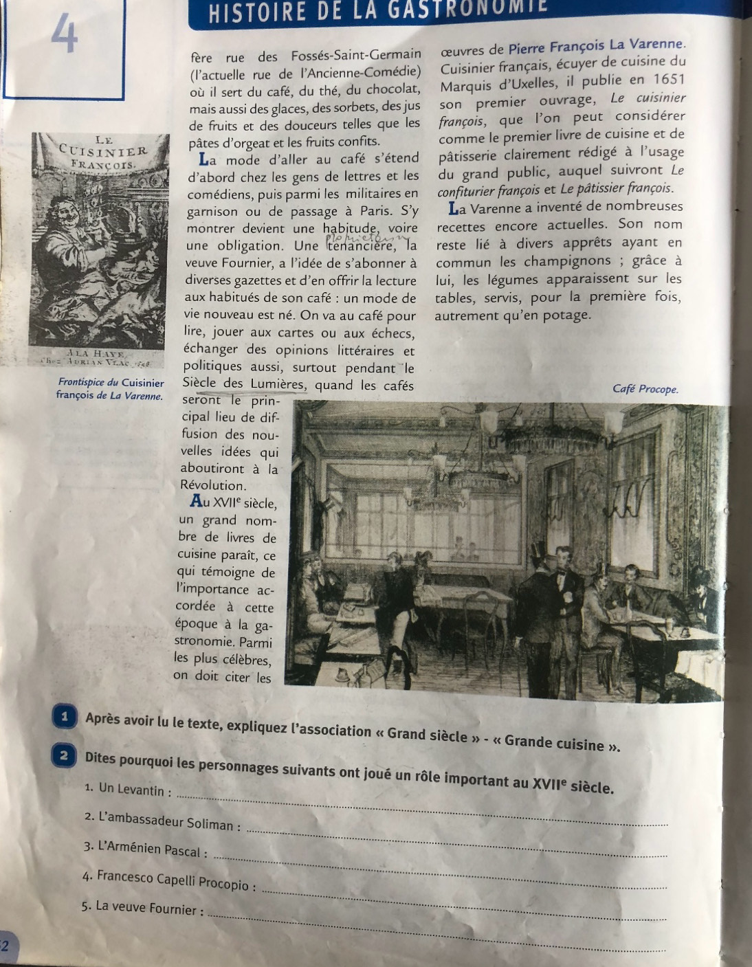 Risolto:histoire de la gastronomié fère rue des Fossés-Saint-Germain ...