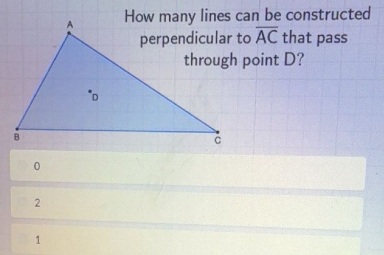 Solved: How many lines can be constructed overline AC that pass 0 2 1 [Others]