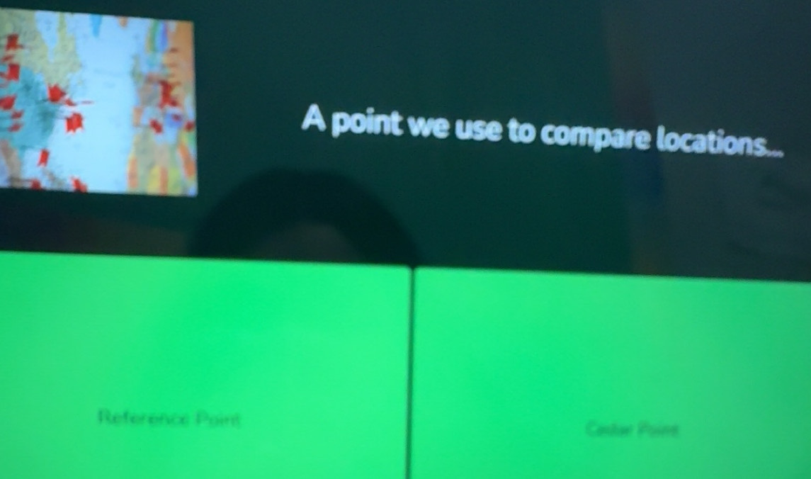 Solved: A point we use to compare locations... Reference Point Castar ...