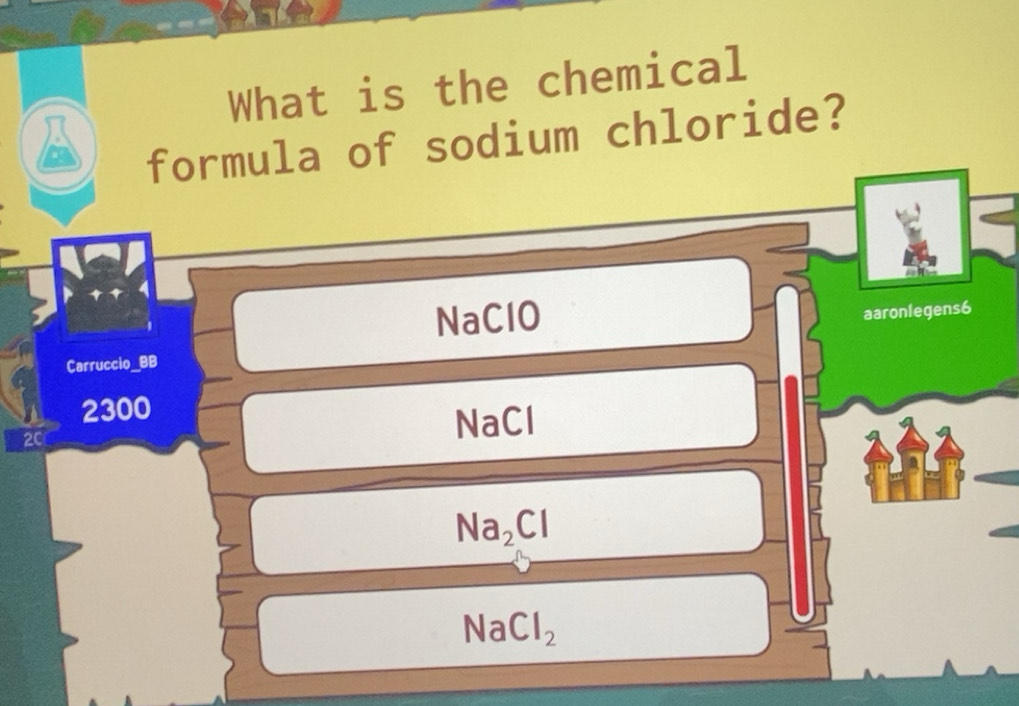 Risolto:What is the chemical formula of sodium chloride? NaClO ...