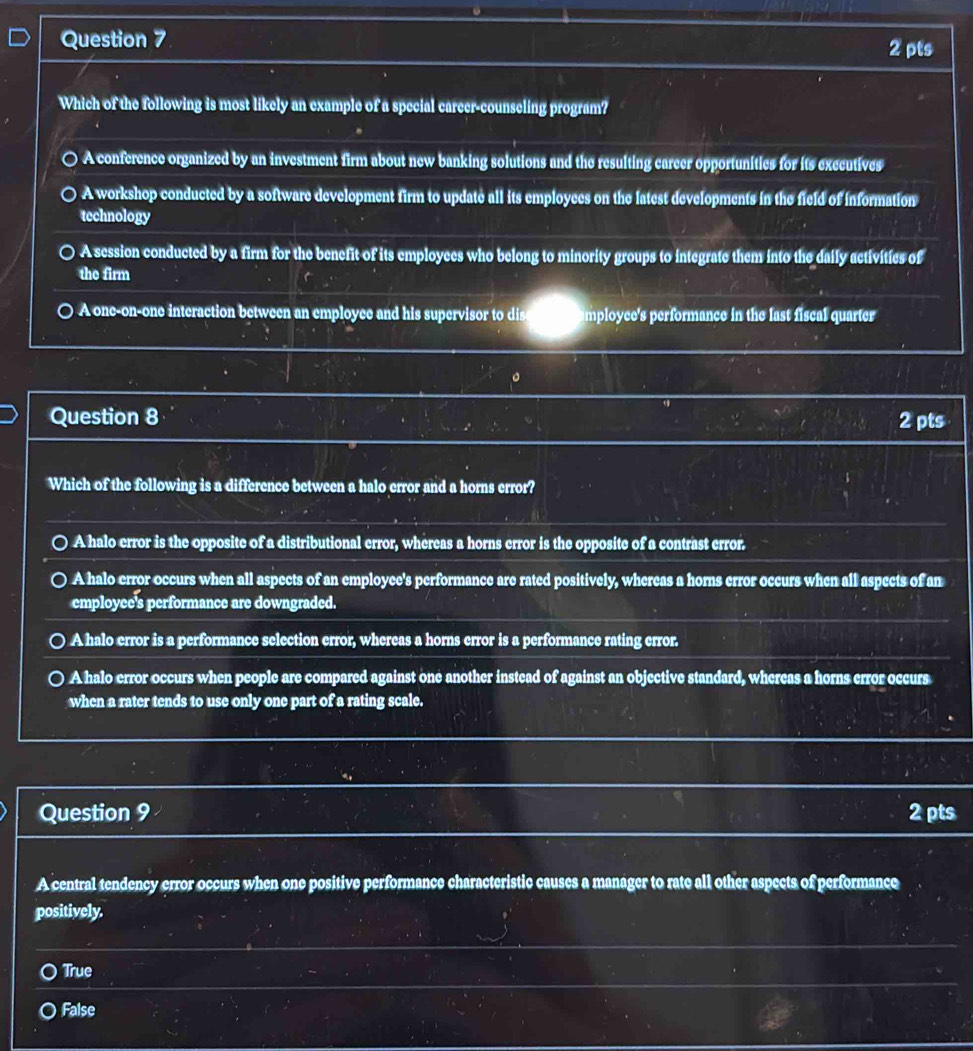 Solved: Which of the following is most likely an example of a special ...