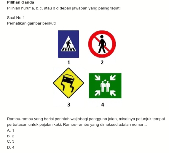 Telah dijawab:Pilihan Ganda Pilihlah huruf a, b, c, atau d didepan ...