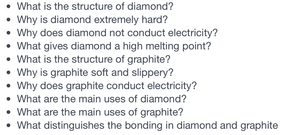 Solved: What is the structure of diamond? Why is diamond extremely hard ...