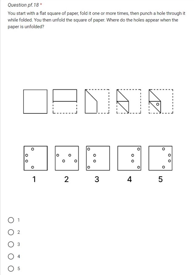 Solved: Question pf.18 * You start with a flat square of paper, fold it one or more times, then ...