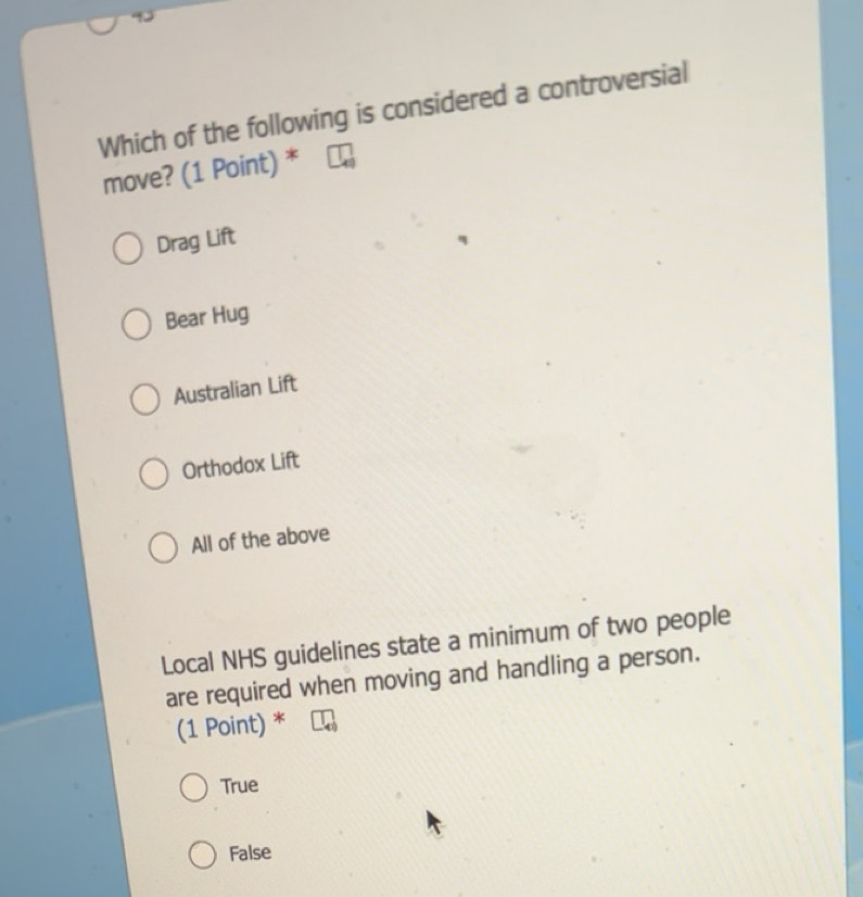 Solved: Which of the following is considered a controversial move? (1 ...