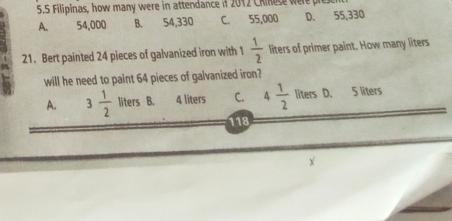 Solved: 5.5 Filipinas, how many were in attendance if 2012 Chinese were ...