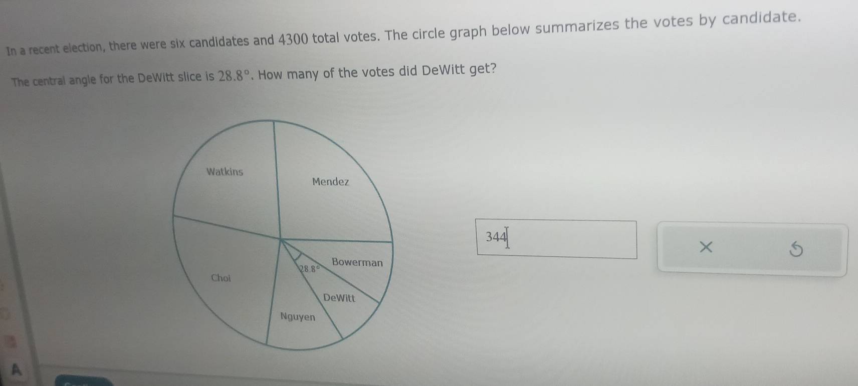 Solved: In a recent election, there were six candidates and 4300 total ...