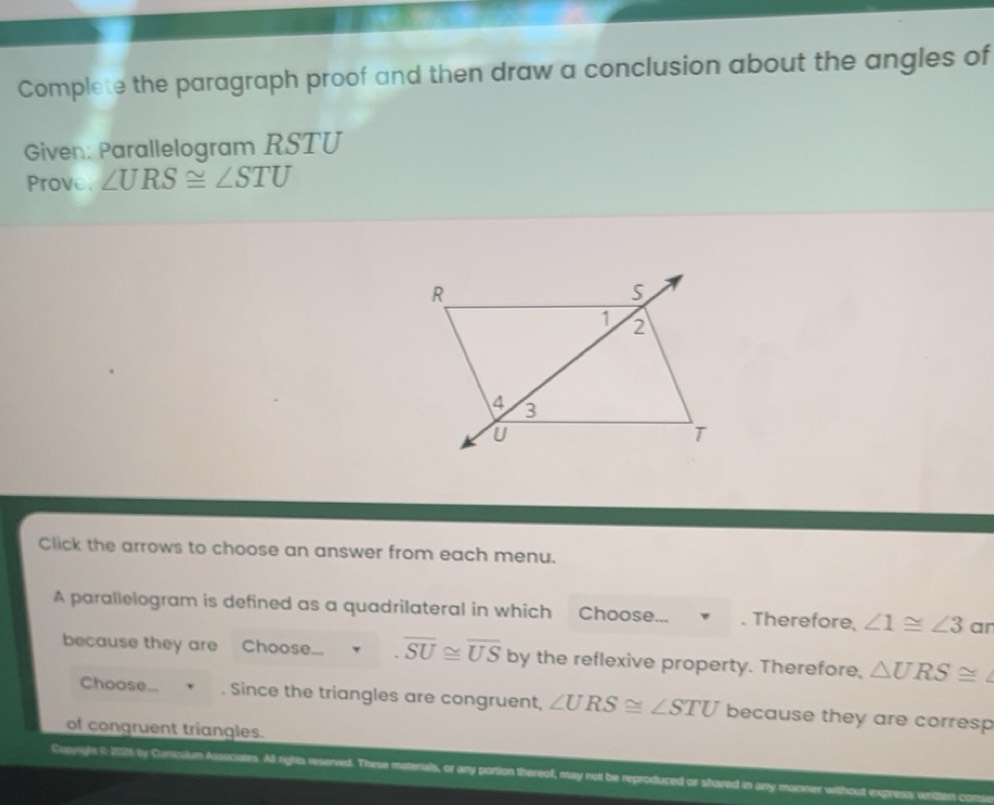 Solved: Complete the paragraph proof and then draw a conclusion about ...