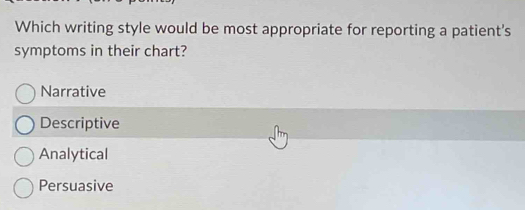 Solved: Which writing style would be most appropriate for reporting a ...