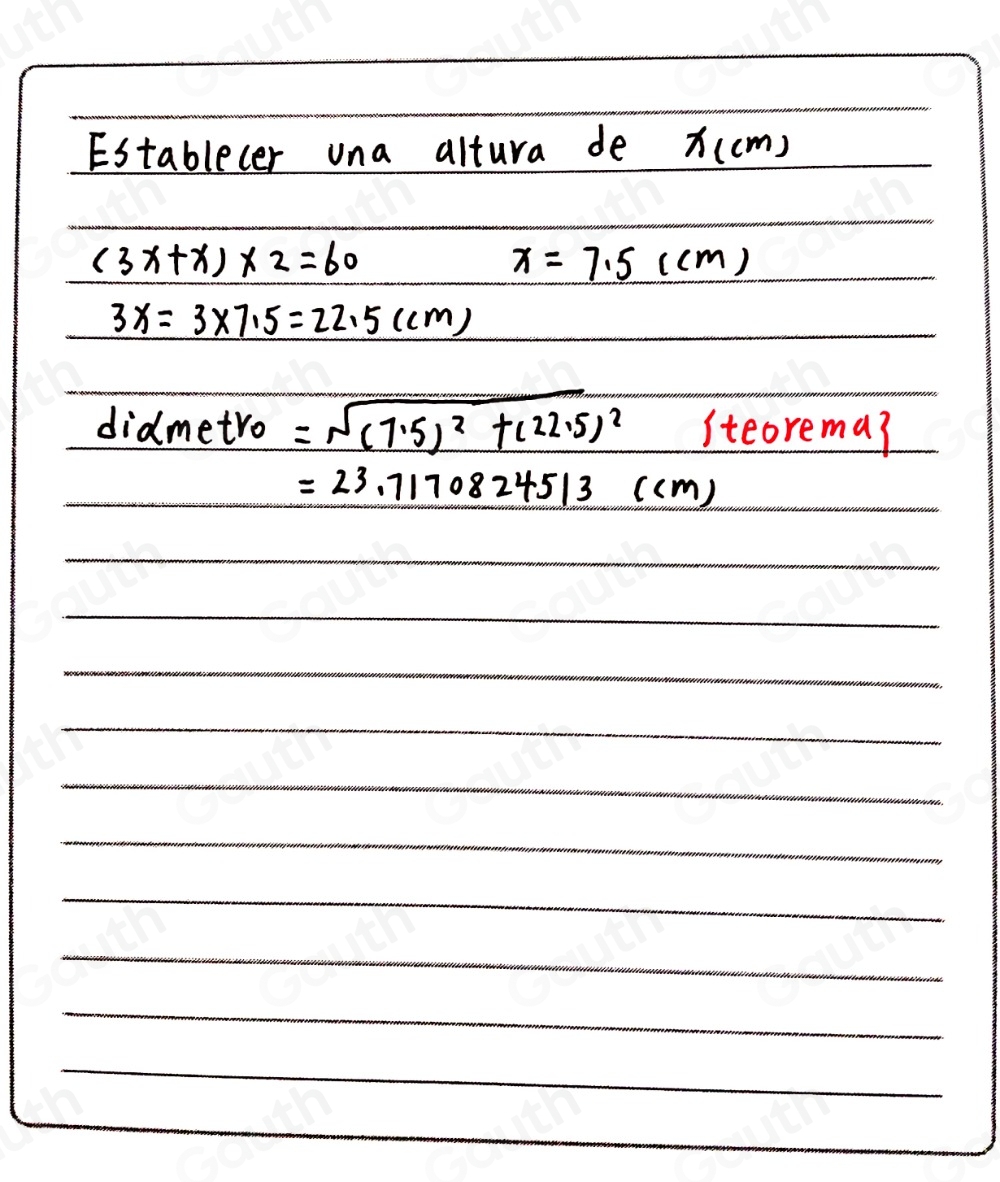 Resuelto:La base de on rectangulo mide el triple de so altura si so ...