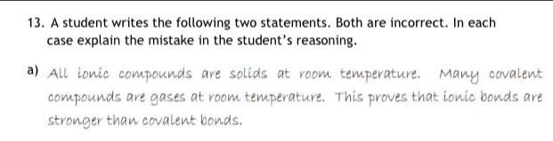 Solved: A student writes the following two statements. Both are ...