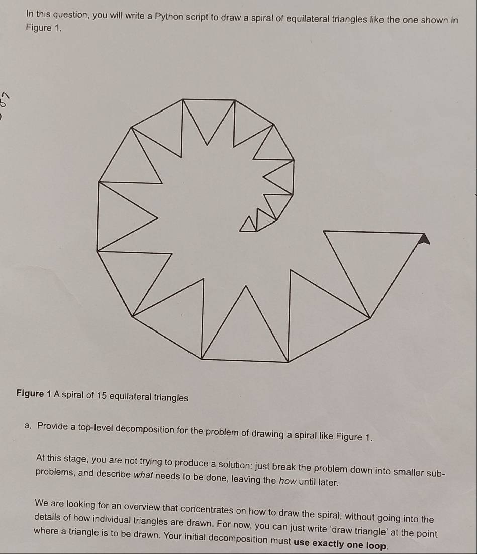 Solved: In this question, you will write a Python script to draw a ...