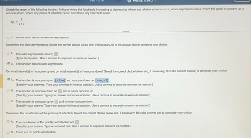 Solved: Sketch the graph of the following function. Indicate where the ...