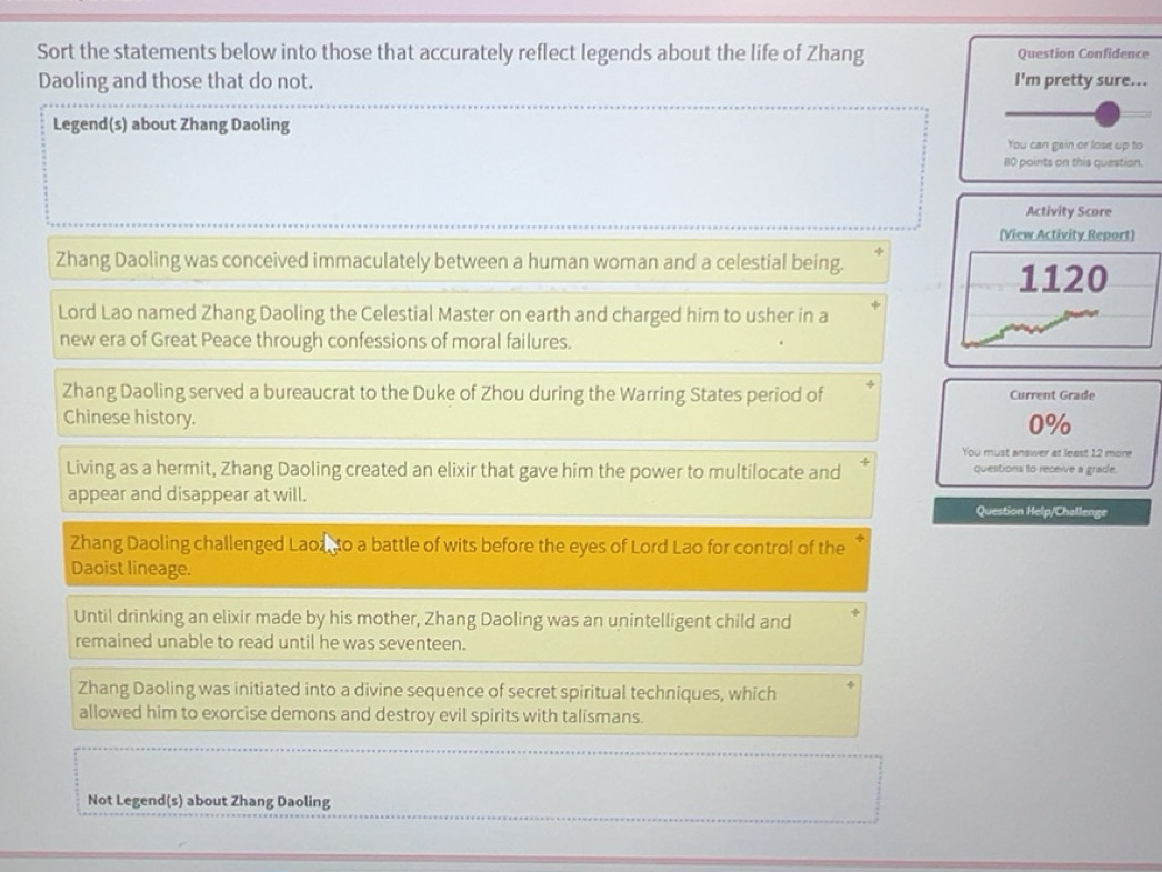 Solved: Sort the statements below into those that accurately reflect ...