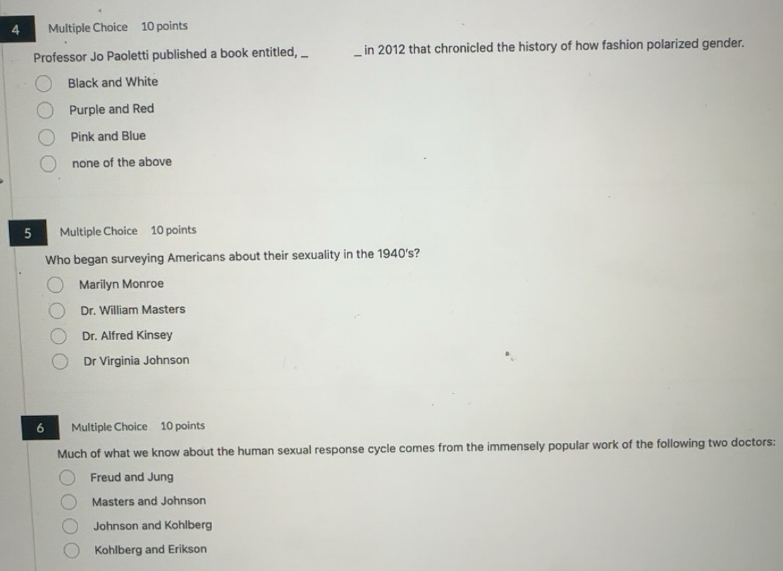 Solved: Professor Jo Paoletti published a book entitled, __in 2012 that ...