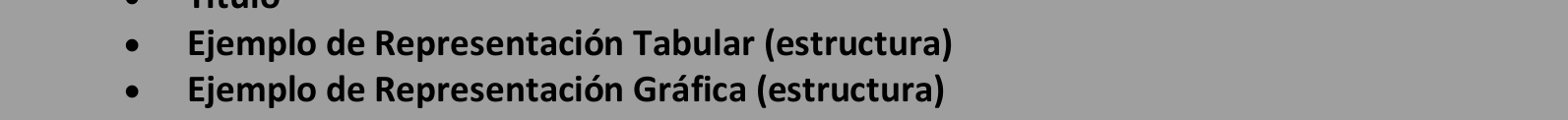 Resuelto:Ejemplo de Representación Tabular (estructura) Ejemplo de Representación Gráfica (estruct