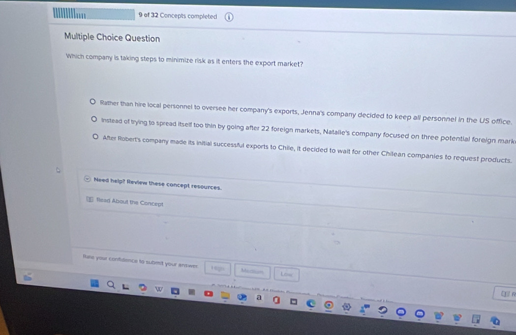 Solved: of 32 Concepts completed Multiple Choice Question Which company ...