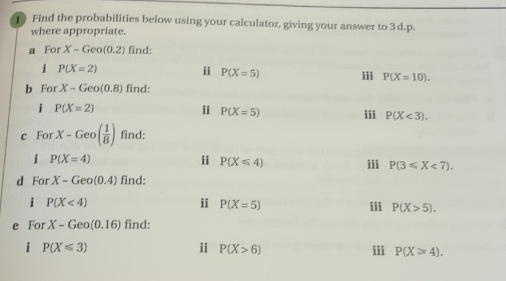 Gelöst:Find the probabilities below using your calculator, giving your ...