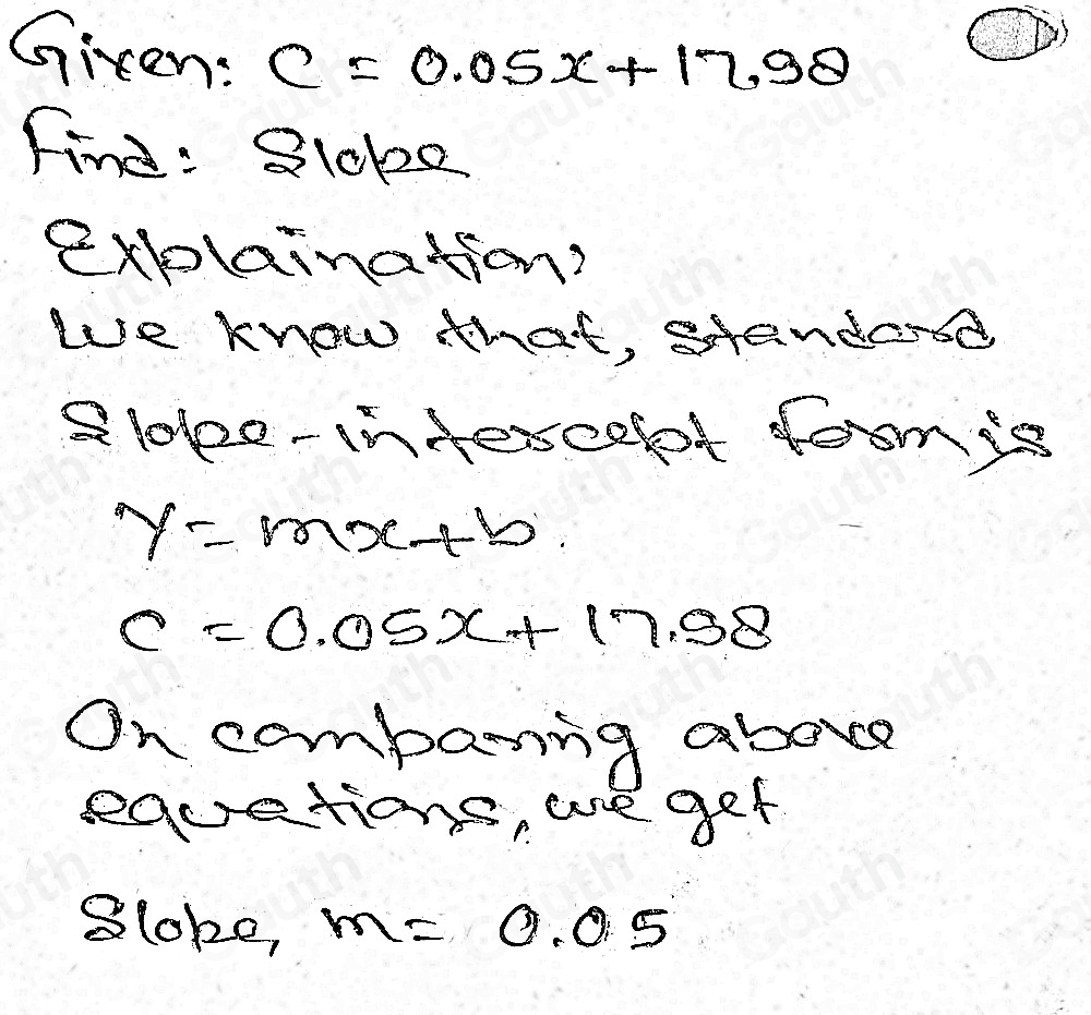 Solved: A phone bill is determined each month by a $17.98 flat fee plus ...