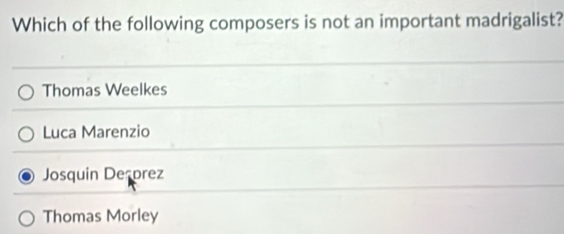 Solved: Which of the following composers is not an important ...