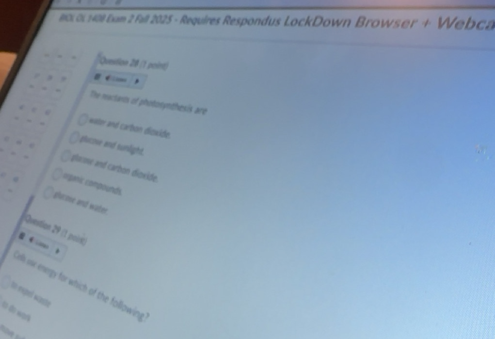 Solved: BIOL OL 1408 Exam 2 Fall 2025 - Requires Respondus LockDown Browser + Webca Question 28 ...