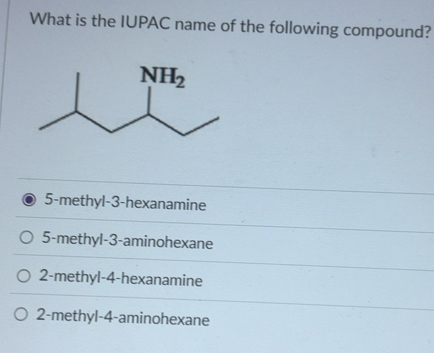 Solved: What is the IUPAC name of the following compound? 5-methyl-3 ...
