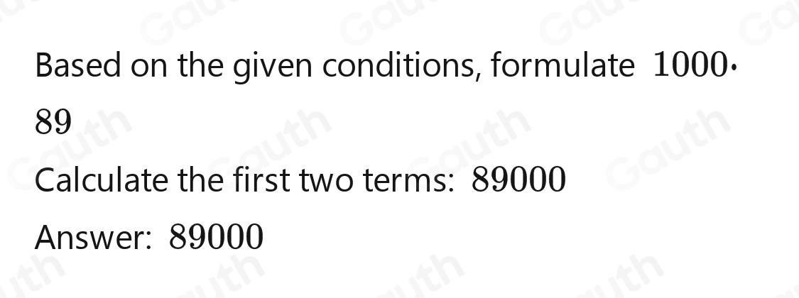 Solved: Nabhan ran 89 kilometers. Convert the length to meters. 89000 ...