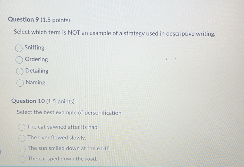 Solved: Select which term is NOT an example of a strategy used in ...