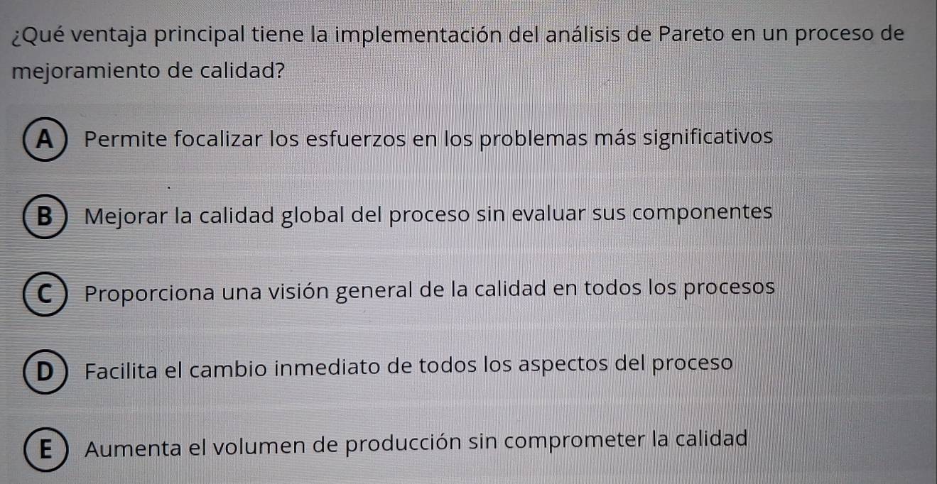 Resuelto:¿Qué ventaja principal tiene la implementación del análisis de ...