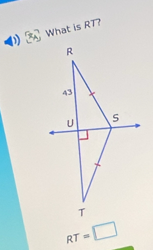 Solved: What is RT? XA RT= [Math]