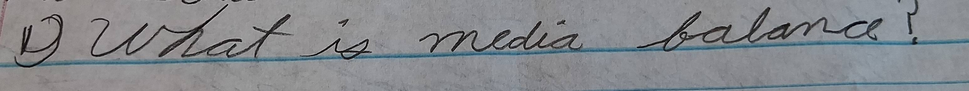 Solved: DWhat is media balance? [Others]