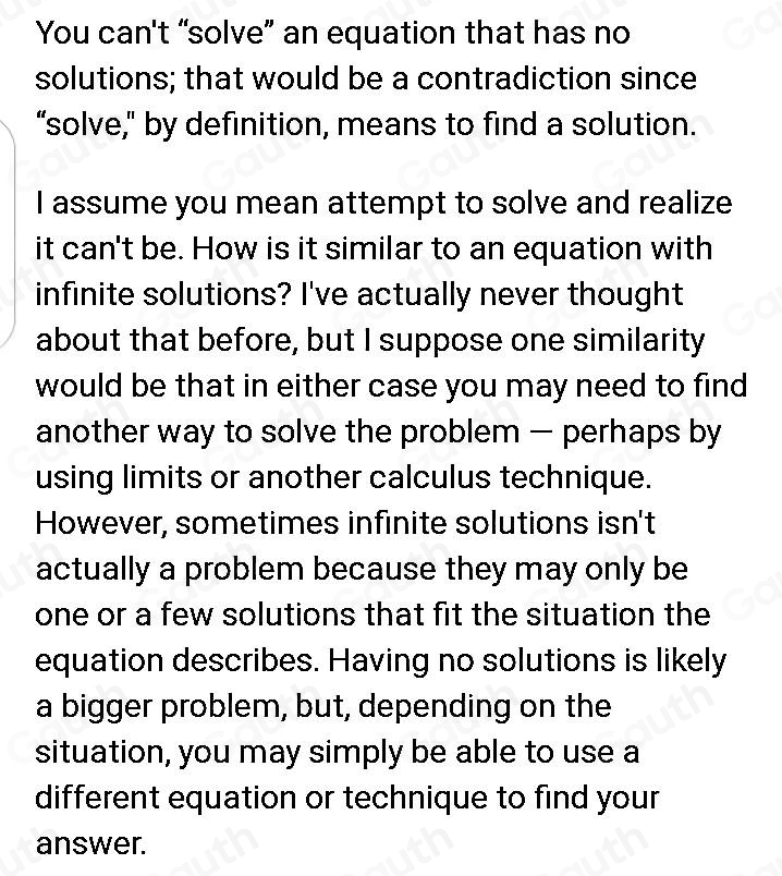Solved: Choose Efficient Methods How is solving an equation with no ...