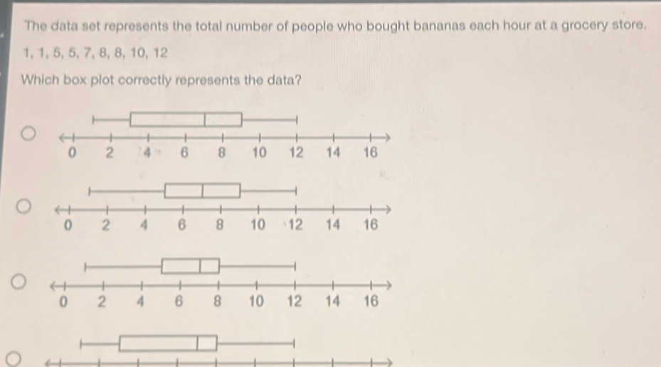 Solved: The data set represents the total number of people who bought ...