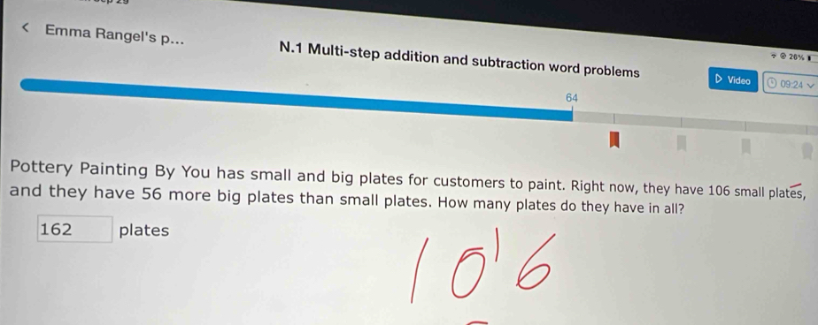 Solved: Emma Rangel's p... N.1 Multi-step addition and subtraction word ...